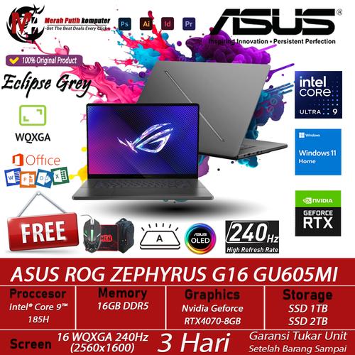Jual Asus ROG Zephyrus G16 GU605MI Intel Core Ultra 9 185H 16GB 2TB ...