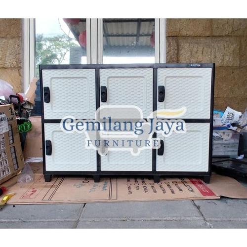 Jual Lemari Plastik Tabitha Triple Cabinet Tower 3 susun 2 , 3, 4, 5 ...