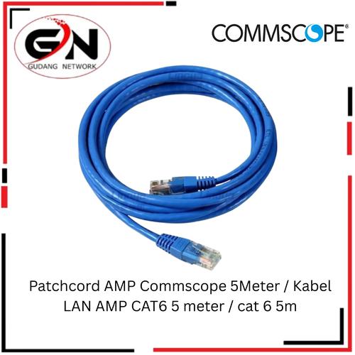 Jual Patchcord AMP Commscope 5Meter / Kabel LAN AMP CAT6 5 meter / cat ...