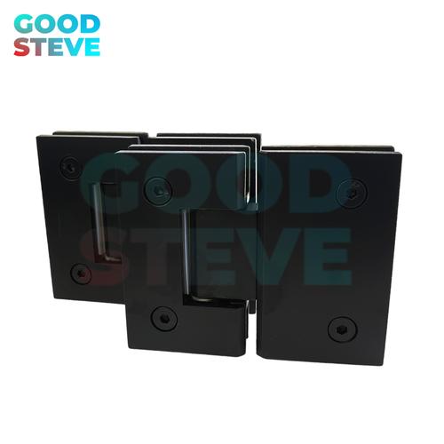 Jual Engsel Kaca Shower Kaca Ke Kaca Stainless Black / Shower Hinge 180 ...
