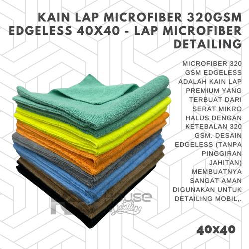 Jual Kain Lap Microfiber 320gsm Edgeless 40x40 - Lap Microfiber ...