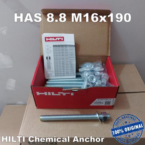 Jual Angkur HILTI HAS 8.8 M16x190 Chemical Angkur - Kota Bogor ...