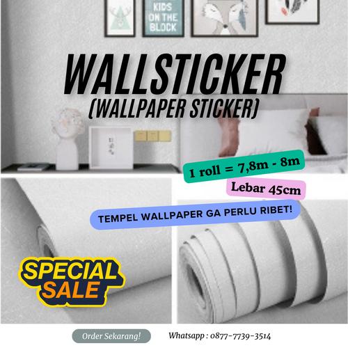 Jual Wallpaper Sticker Roll Dinding Sudah Include Lem Perekat dan ...