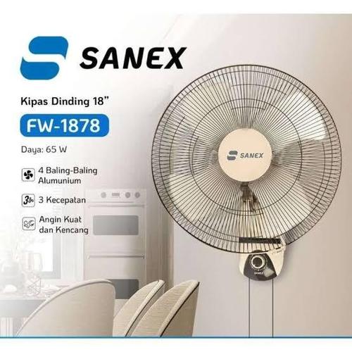 Jual Kipas Angin Dinding Sanex FW-1878 Wall Fan Sanex 18 inch Kipas Dinding Kipas Tempel Besi ...