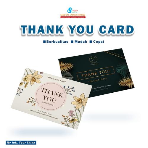 Jual Thank you card Custom ukuran by Request - 6x6 cm - Jakarta Pusat ...