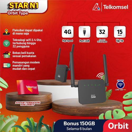 Jual Telkomsel Orbit Star N1 Modem Wifi 4G High Speed Bonus Data - Kab. Gresik - AKAR DAYA ...