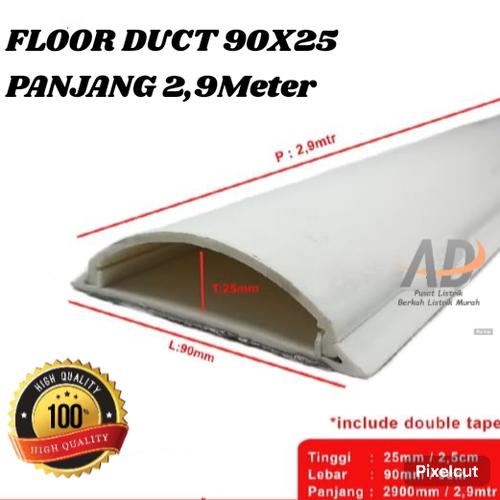 Jual Floor duct 90x25 Panjang 2.9M Kabel Duct Lantai Protektor Kabel ...
