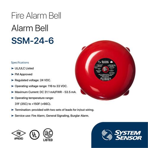 Jual Alarm Bell SSM 24 - 6inch System Sensor - Notifier - Jakarta Barat ...