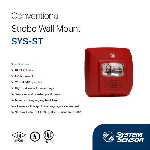 Jual Wall Horn Strobe Type SYS-ST System Sensor Horn Strobe Light ...