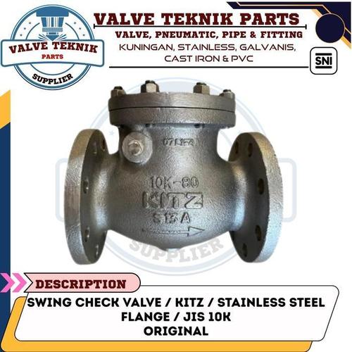 Jual SWING CHECK VALVE KITZ STAINLESS 4" inch FLANGE ORIGINAL - Jakarta ...