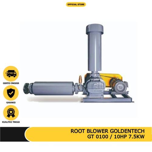Jual Rotary Twin Lobe Air Blower GOLDENTECH GT 0100 Power 10 Hp 7,5 Kw Root Blower Goldentech ...
