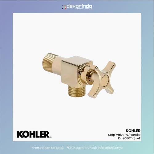 Promo KOHLER - STOP VALVE W/HANDLE FRENCH GOLD - K-12066T-3-AF - Kota ...
