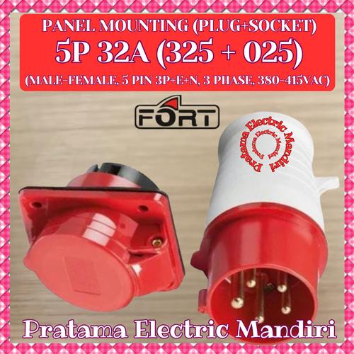 Jual Plug & Panel Mounting Socket 5 Pole 5 Pin 5P 32A Male Female - FEMALE (325) - Jakarta Barat ...