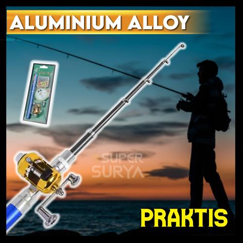 Promo Pancingan Set Lengkap Pulpen Reel Joran Fishing Rod Pen Simple ...