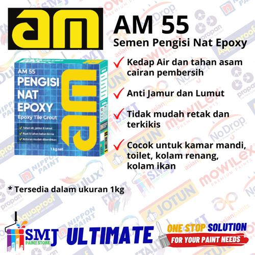 Jual Semen Pengisi Nat Keramik Bak Kolam AM 55 EPOXY TILE GROUT RESIN ...