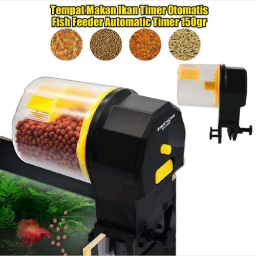 Jual Mesin Tempat Pakan Pellet Ikan Hias Otomatis Timer Auto Fish ...