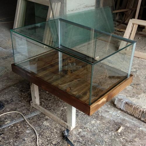 Jual food display etalase frameless roti kue customize cafe resto ...