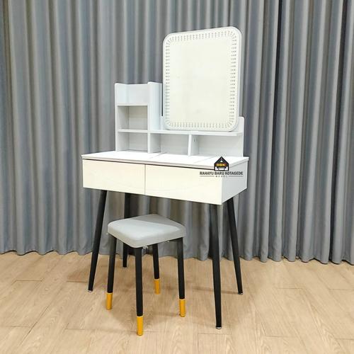 Jual Meja Rias Inaya Kaca LED Touch Screen Dresing Table Rangka Besi ...