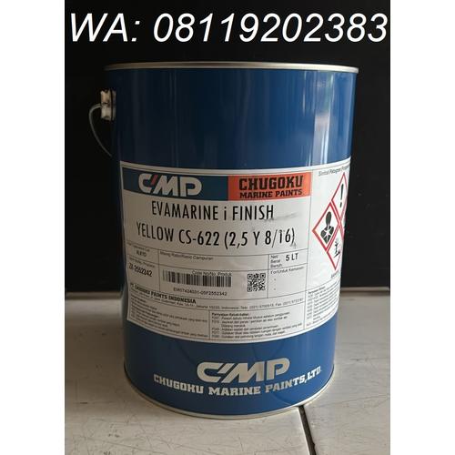Jual Chugoku Evamarine i Finish yellow CS-622 gloss, Chugoku alkyd finish paint 5L Munsell 2.5Y8 ...
