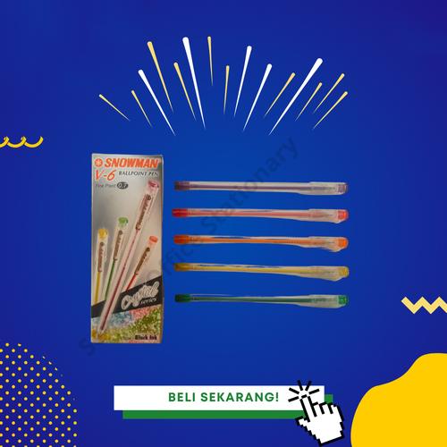 Jual Bolpoin Snowman V6 0,7 12 Pcs - Kota Surabaya - Sentral Office ...