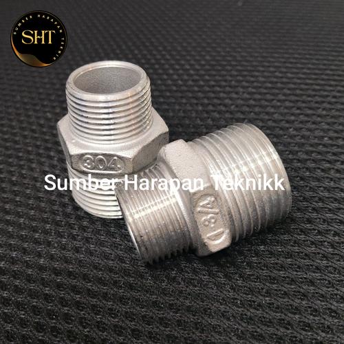 Jual Vlok Sok Nepel / Double Nepel 1 x 3/4 Inch SS304 - Jakarta Barat - Sumber Harapan Teknik ...