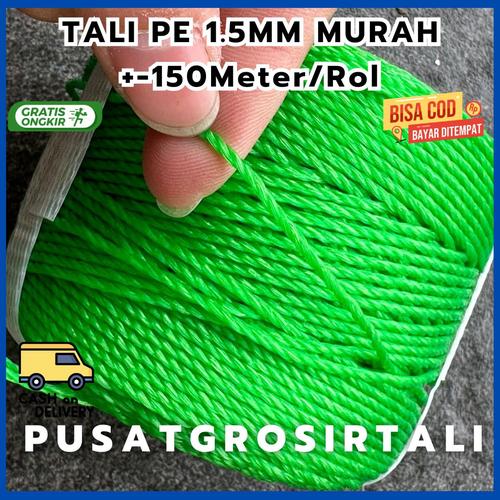 Jual Tali Tambang 1,5mm / Tambang PE 1,5 mm +/- 100 METER MURAH - Biru - Jakarta Utara ...