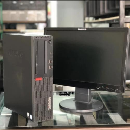 Jual paket computer cpu lenovo core I7-7700 ram 16gb ssd 512gb monitor led 19inch like new ...