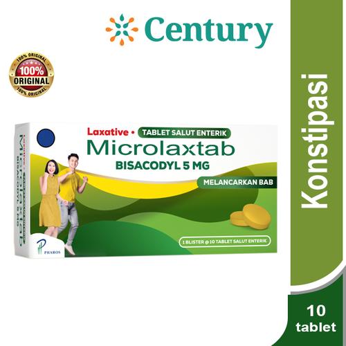 Promo MICROLAXTAB BISACODYL 5MG ISI 1 STRIP 10 TAB / SEMBELIT ...