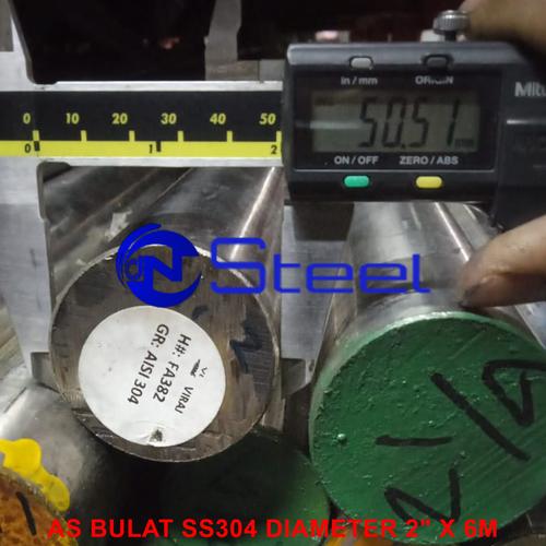 Jual AS BULAT SS304 DIAMETER 20mm X 6M | Besi As Stainless | Round Bar ...