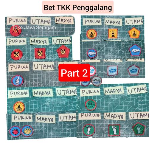 Jual Bet TKK Penggalang Purwa Madya Utama Pramuka Badge Patch Emblem ...