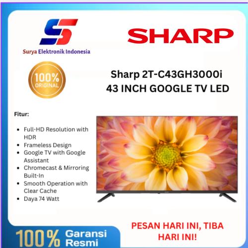 Jual Sharp LED 2K Google TV 43 Inch 2T C43GH3000i HD with HDR ...