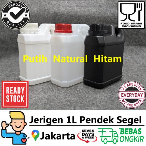 Jual Jerigen 1 L Liter Pendek Segel (GoSend Jakbar) - Pendek Putih ...