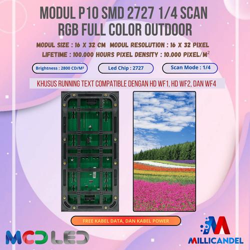 Jual MODUL P10 RGB FULL COLOR 1/4 SCAN SMD OUTDOOR - Jakarta Timur ...