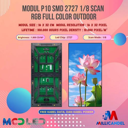 Jual PANEL MODUL P10 SMD RGB FULL COLOR OUTDOOR 2S 4S 8S 1/2S 1/4S 1/8S ...