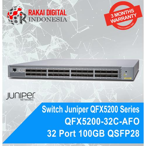 Jual Switch Juniper QFX5200 Series QFX5200-32C-AFO 32 Port 100GB QSFP28 ...