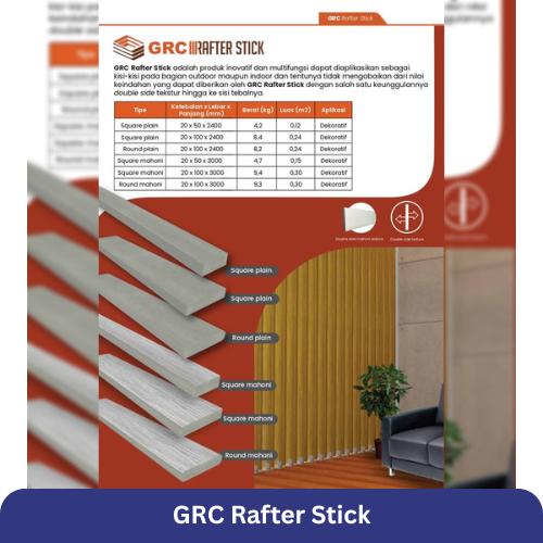 Jual GRC Rafter Stick - GRC Board - 20x100x2400 RD, polos - Jakarta ...