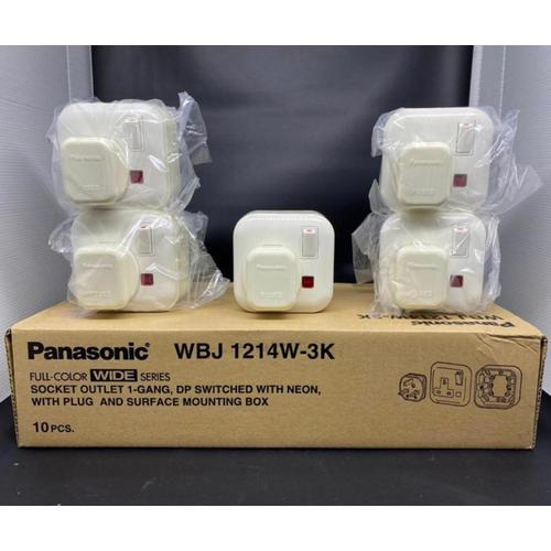 Jual panasonic stop kontak ac set wbj 1214w-3k + steker + outbow 1 set ...