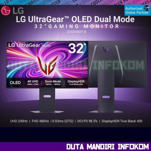 Promo LG UltraGear 32GS95UV B 32" Inch OLED - 4K UHD Dual Mode 4K 240Hz ...