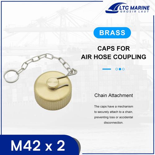 Jual IMPA 351058 Connector Air Hose Coupling Cap Brass M42 x 2 ...