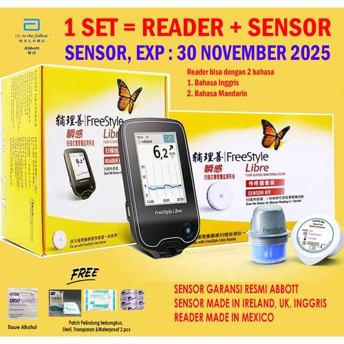 Jual Reader + Sensor FreeStyle Libre Sensor Jaminan 1000% Original dari ...