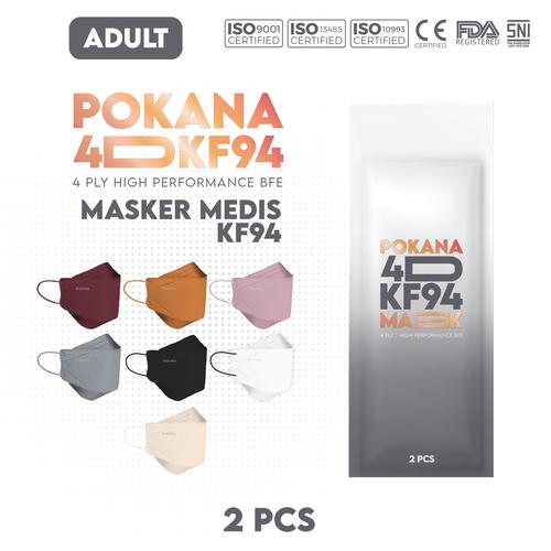 Promo POKANA 4D KF94 Earloop Medical Face Mask Adult Sachet - 2s ...