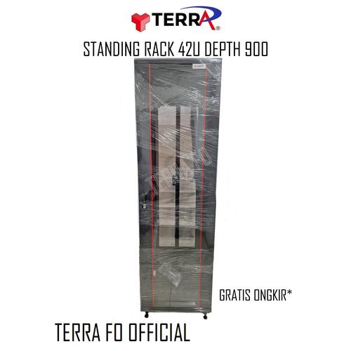 Jual Close Rack TERRA 42U Depth 900mm Perforated Door / Rak server ...