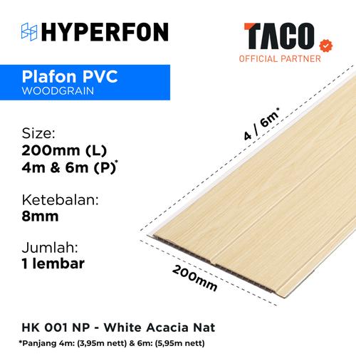 Jual Taco Panel Hyperfon PVC Ceiling Woodgrain 6m / Langit-Langit ...