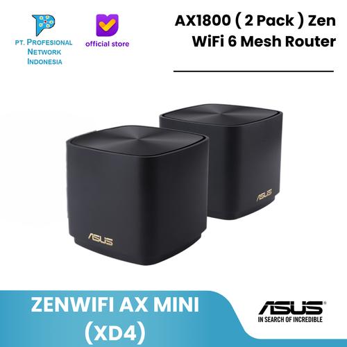 Promo ASUS ZenWiFi AX Mini XD4 AX1800 2 Pack Zen WiFi 6 Mesh Gaming ...