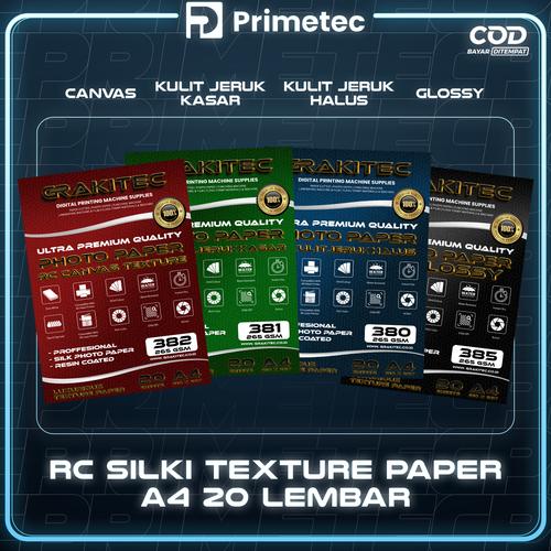 Jual Kertas Foto Silki RC Photo Paper 265GSM A4 Isi 20 L | Glossy Jeruk ...