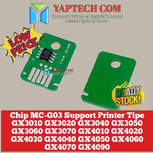 Jual Chip MC-G03 MC G03 Chip Canon GX3010 GX4010 GX3020 GX4070 GX3080 GX4080 Chip MC-G03 Support ...