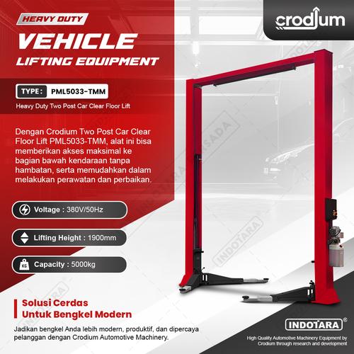 Promo Two Post Car Clear Floor Lift 5 Ton / 5000 Kg PML5033-TMM CRODIUM ...