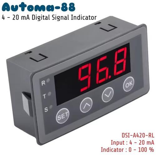 Jual DSI-A420-RL 4-20mA Digital Display indicator signal input 4-20mA ...