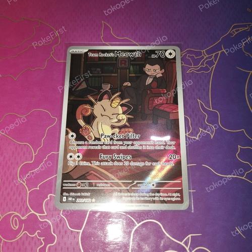 Jual Pokemon Tcg English SV10 Destined Rivals - Team Rocket's Meowth IR ...