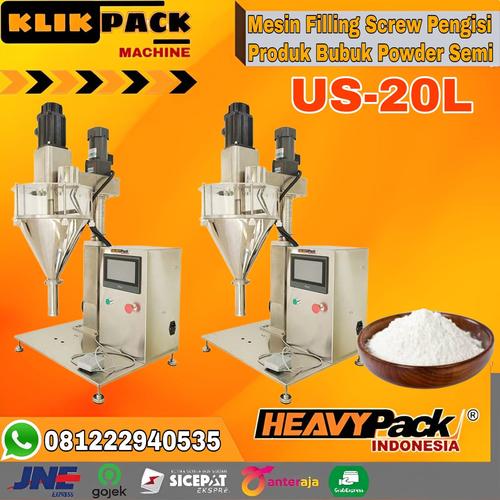 Jual Mesin Filling Pengisian Produk Powder Bubuk Sistem Screw Semi Auto ...